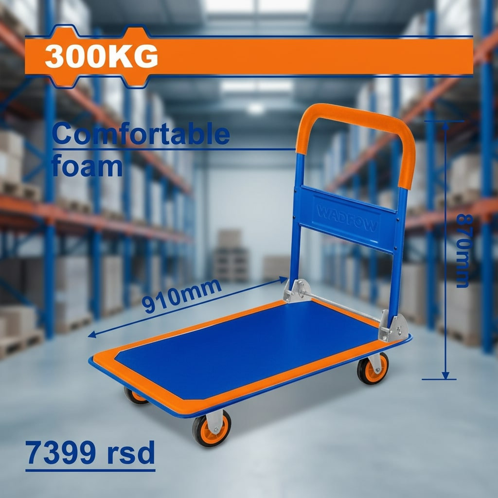 WWB1330 RUČNA TRANSPORTNA PLATFORMA SKLOPIVA 300kg WADFOW