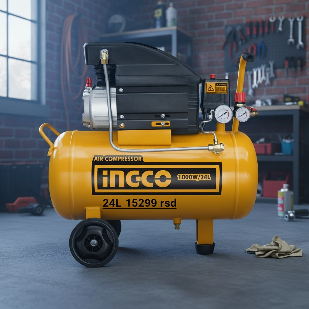 Ingco Kompresor vazduha 24L 1KW AC202481E