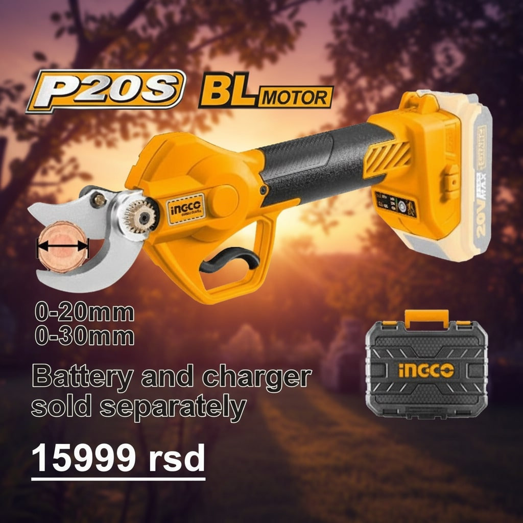 Ingco Aku makaze za rezanje voća 20V CSSLI2001
