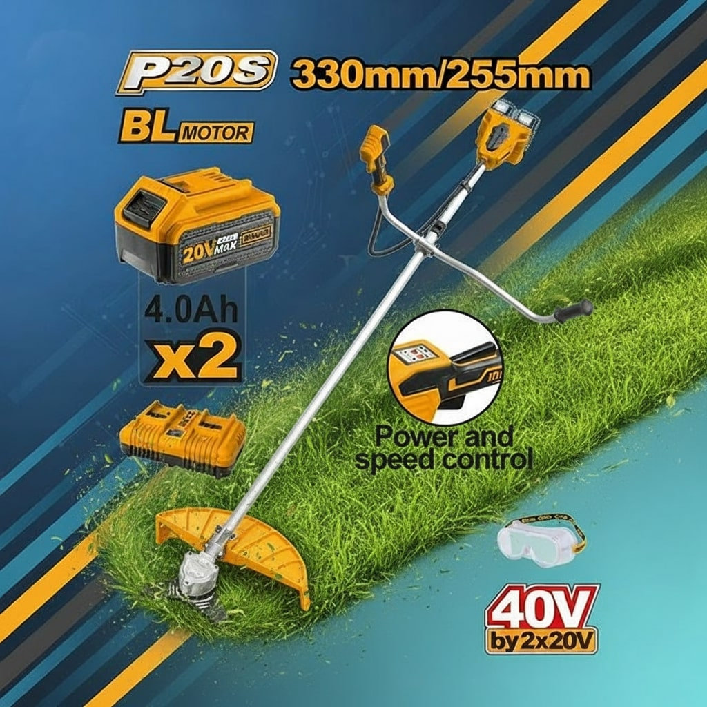 Ingco Aku trimer za travu i sekač žbunja CSTLI202522