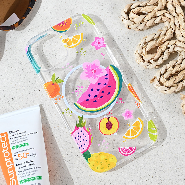 Zastitna maska (futrola) print Magsafe - iPhone 15 Summer Fruits