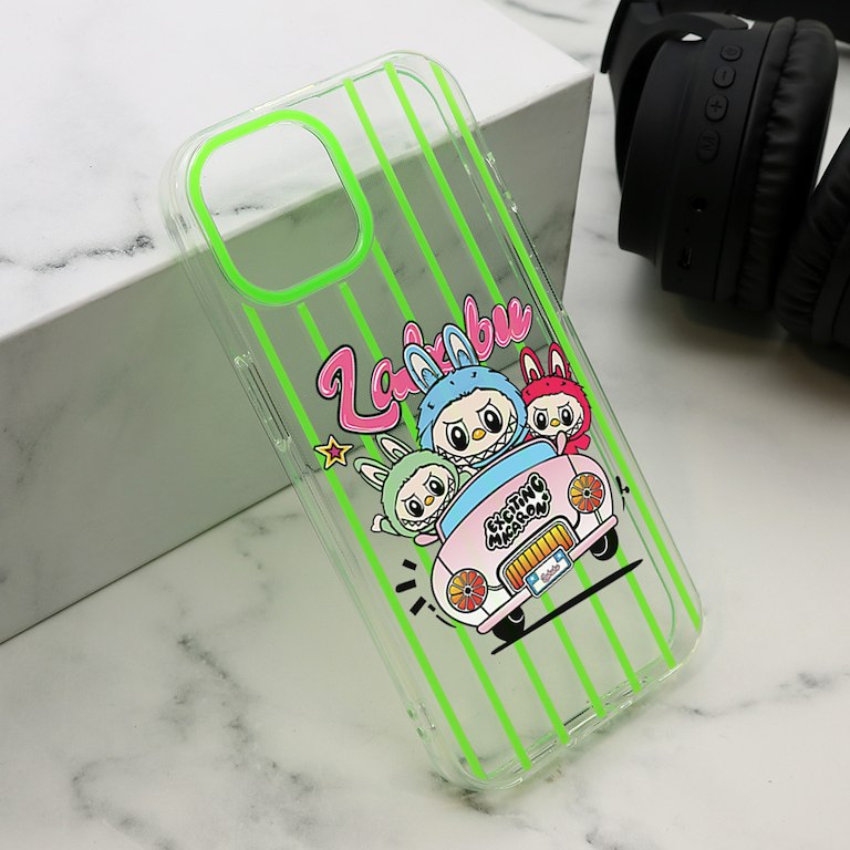Zastitna maska (futrola) print PARTY - iPhone 15 zelena LBB004 (MS)