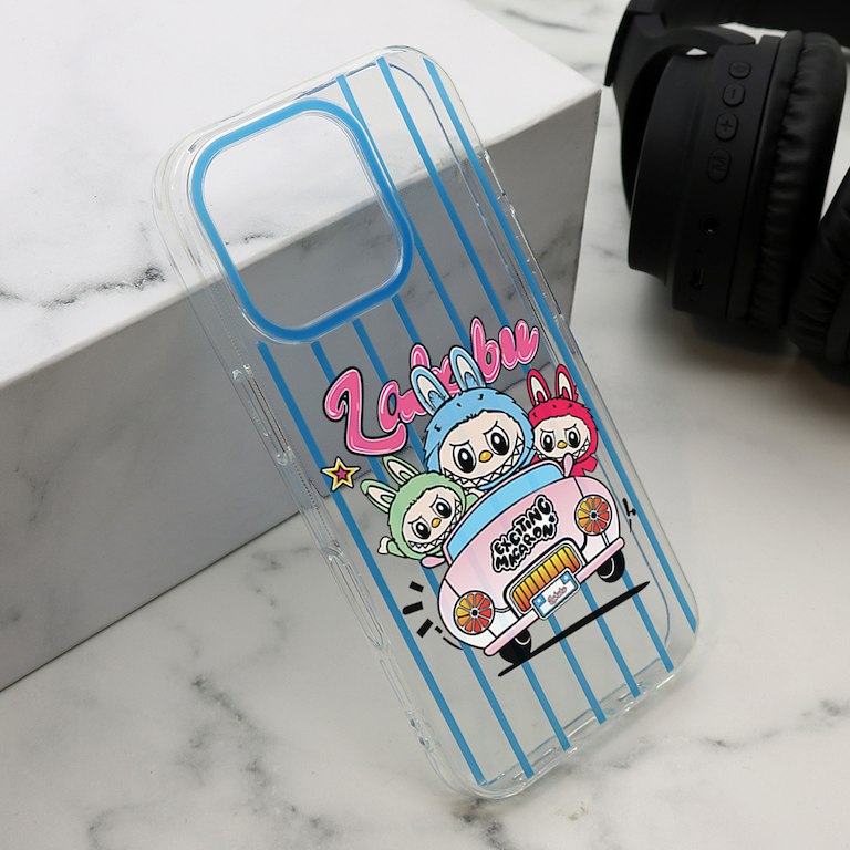 Zastitna maska (futrola) print PARTY - iPhone 16 Pro (6.3) plava LBB004 (MS)