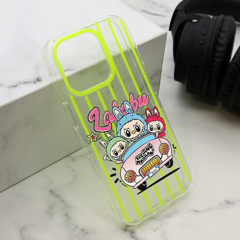 Zastitna maska (futrola) print PARTY - iPhone 16 Pro (6.3) zuta LBB004 (MS)