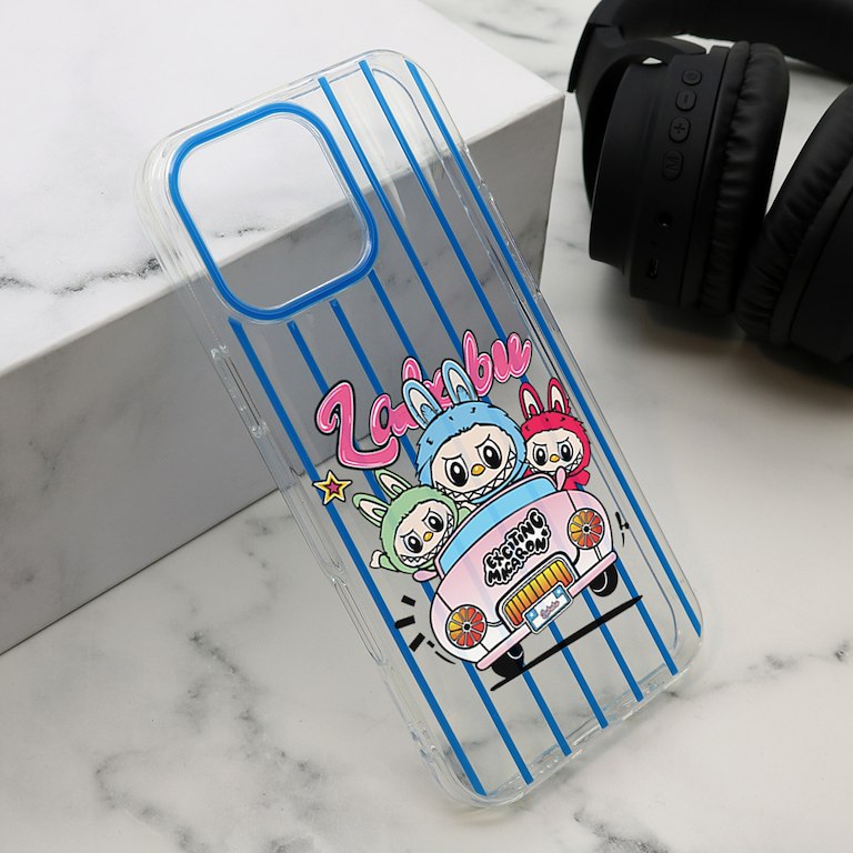 Zastitna maska (futrola) print PARTY - iPhone 16 Pro Max (6.9) plava LBB004 (MS)