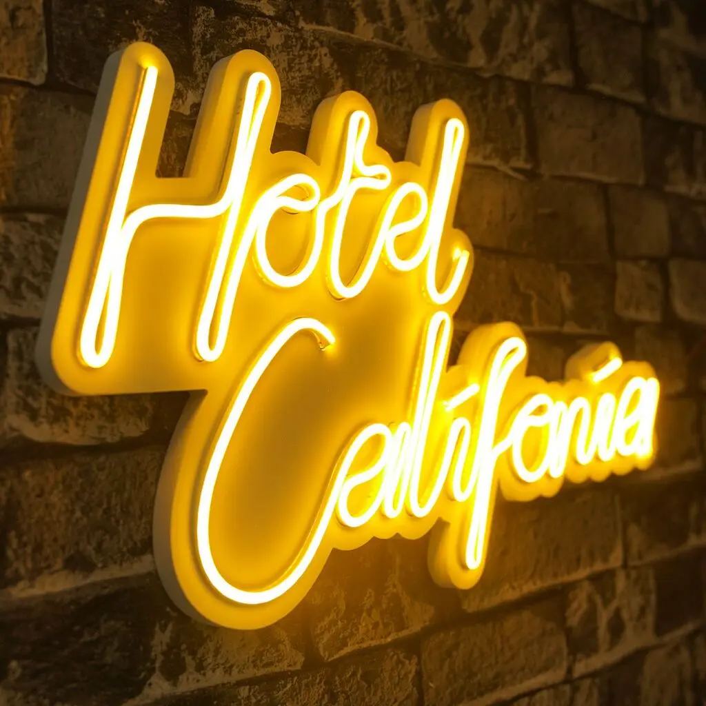 Wallity Dekorativna LED rasveta Hotel California, 25x22x2cm, Žuta