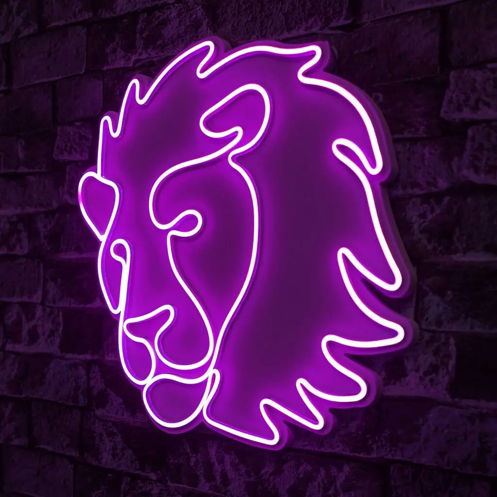 Wallity Dekorativna LED rasveta Lion, 32x35x3cm, Roze