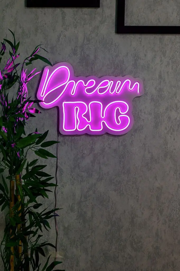 Wallity Dekorativna LED rasveta Dream Big, 30x44cm, Roze