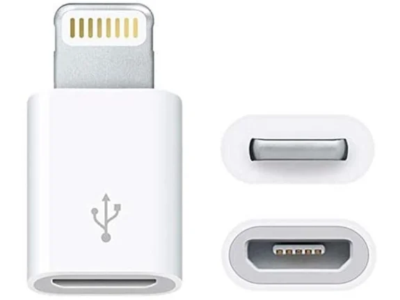 Adapter OTG micro USB na iPhone lightning beli