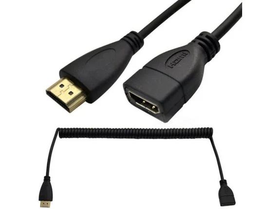Kabl HDMI produzni M na Z spiralni 1.5m JWD-HDMI12