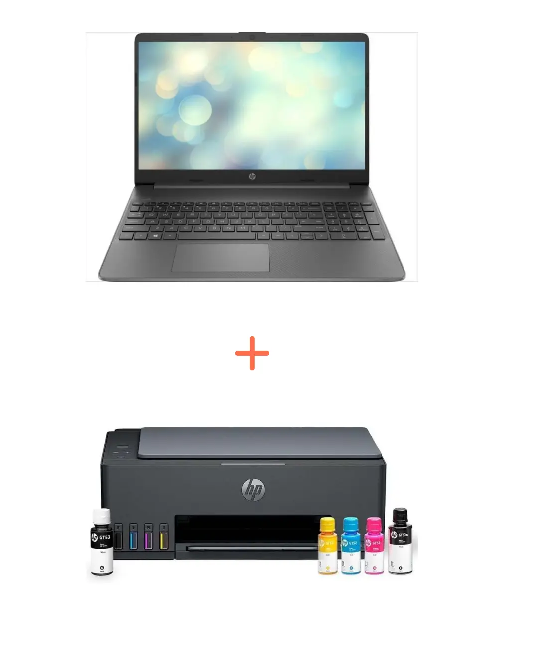 HP Laptop 15s-fq5000nn 15,6", 1920x1080, i3-1215U, 8GB, 256GB, Crni + HP Štampač All-in-One smart tank 581