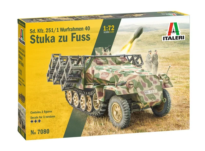 ITALERI 1/72 Sd.Kfz. 251/1 Wurfrahmen 40 ‘Stuka zu Fuss‘