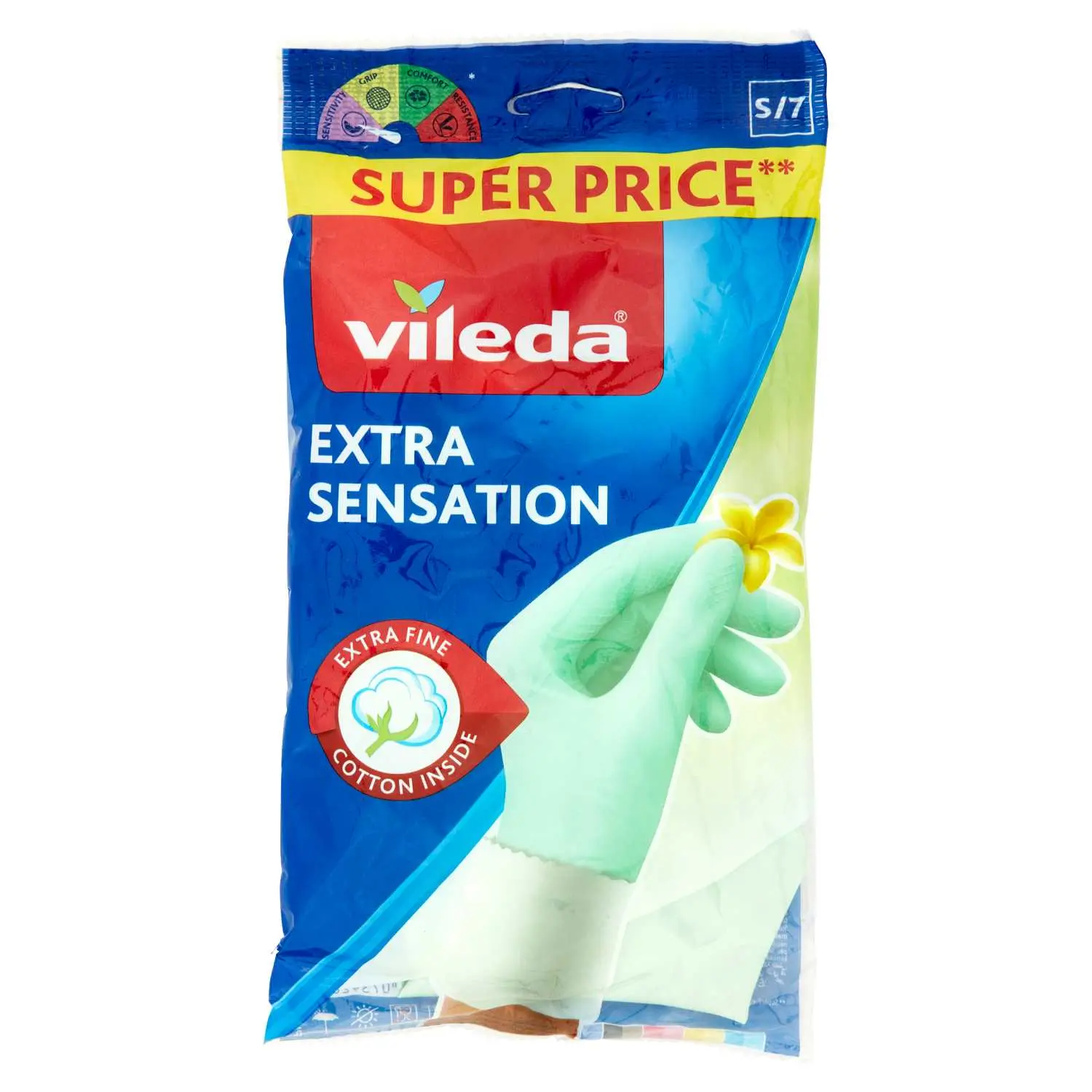 VILEDA Rukavice Extra Sensitive S