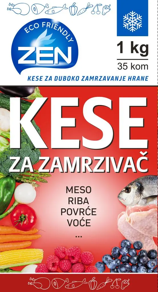 Zen Kese za zamrzivač, 1kg, 35 komada
