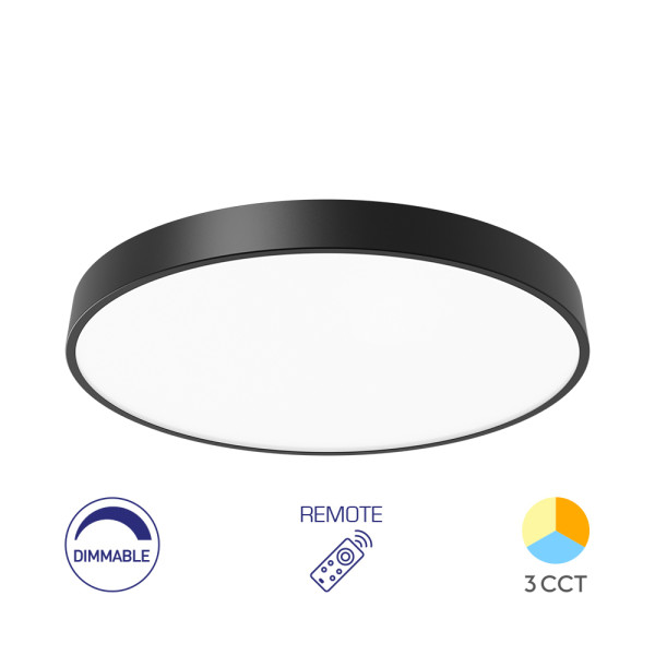 BRY-BLADE-SR-OKRUGLA-CRNA-45W-RMT-LED PLAFONJERA