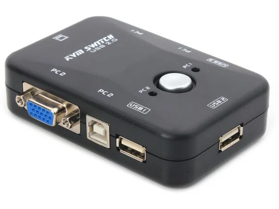 KVM switch 2 PC-a na isti monitor,mis,tastaturu JWD-SP27 bez kablova