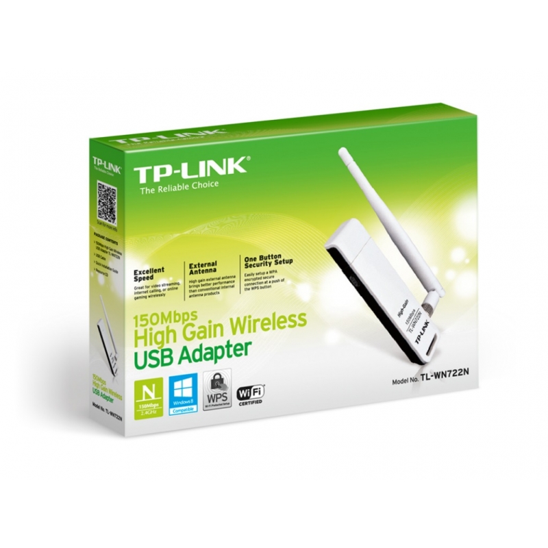 Bežični adapter TP-LINK TL-WN722N Wi-Fi/N150/150Mbps/eksterna antena