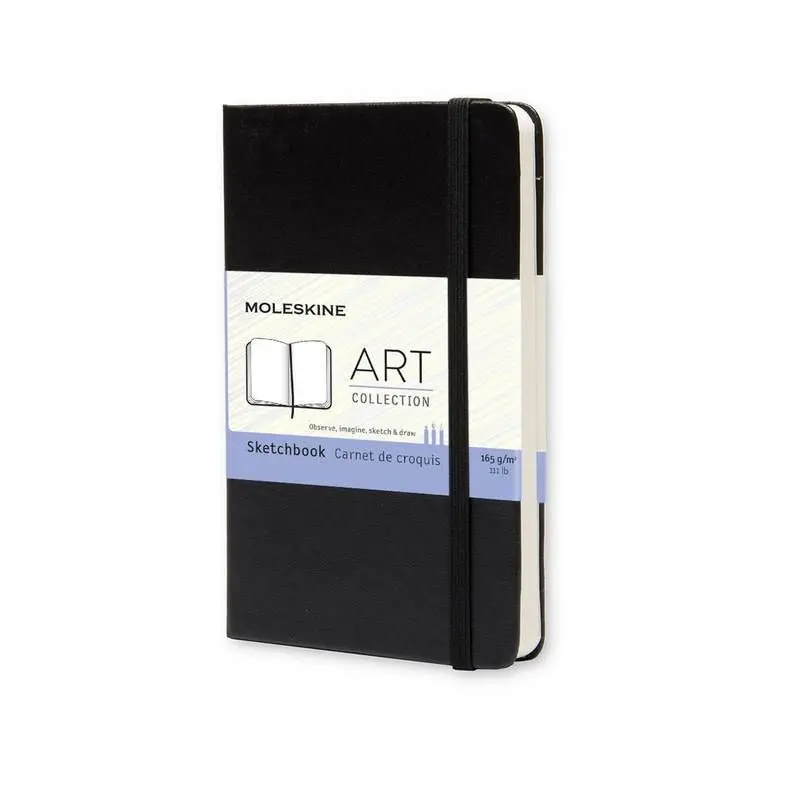 Moleskine Sveska za skiciranje Art, Tvrd povez, Crna