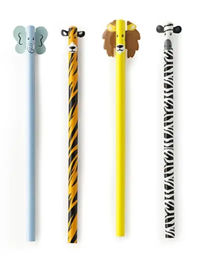 Kikkerland Set olovaka Safari, 4 komada