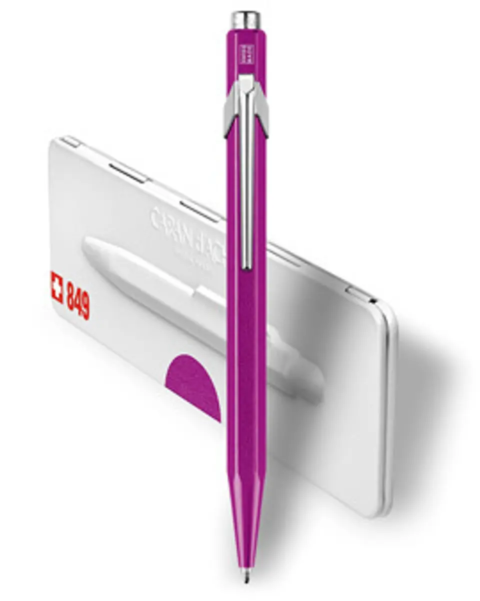 Caran d'Ache Hemijska olovka 849 Metal-X slim pakovanje violet