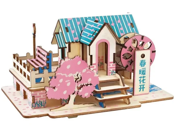 Čarolija shop 3D eko drvene puzzle Prolećna vila