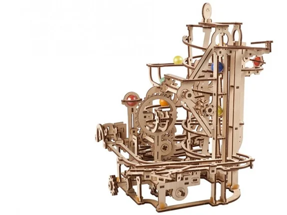Ugears 3D eko drvene mehaničke puzzle Kliker spiralna staza