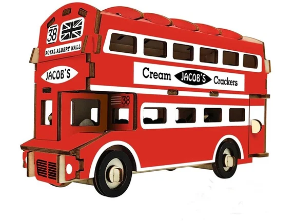 Čarolija shop 3D drvena slagalica Engleski dupli bus