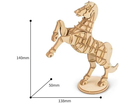 Robotime 3D drvena slagalica Konjić
