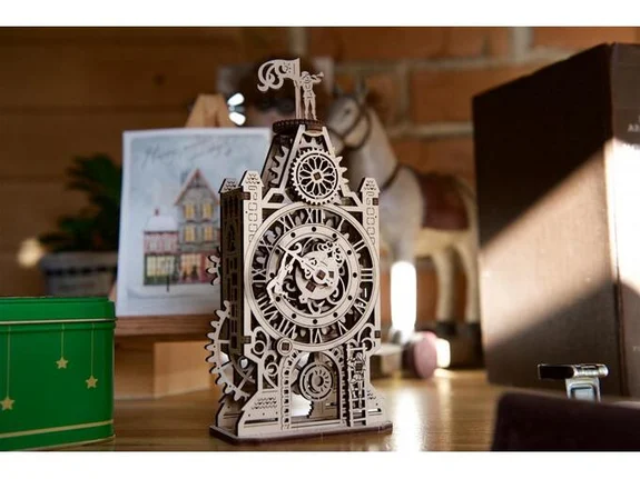 Ugears 3D mehaničke puzzle Stari toranj sa satom