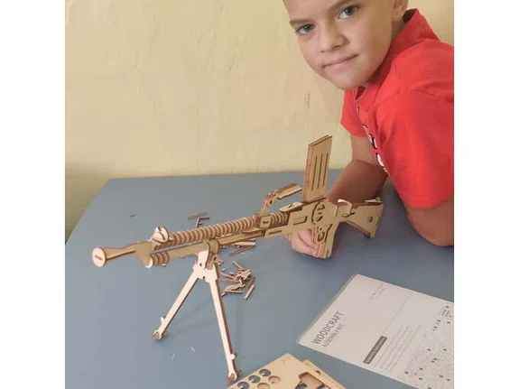 Čarolija shop 3D drvena slagalica Drveni Mitraljezko
