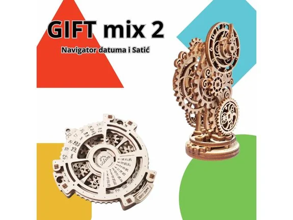 Ugears 3D mix 2 - Navigator i satić