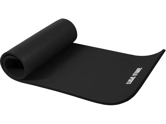 GORILLA SPORTS Prostirka za vežbanje (190 x 60 x 1,5 cm / Crna)