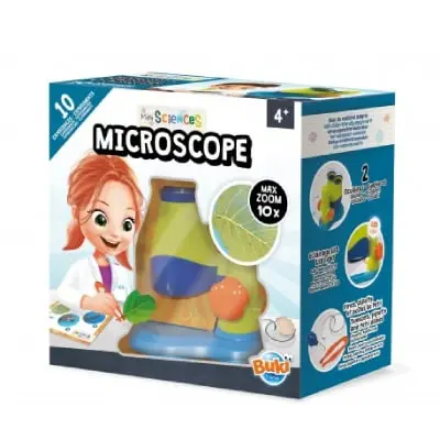 Buki Edukativna igra Mikroskop, Mini naučni set, Zoom 10x