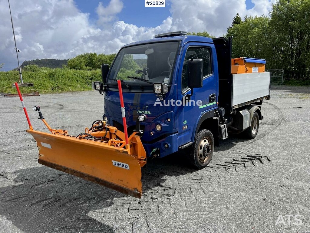 Plow rigged Durso multimobilX 4x4 w/ tipper, salt spreader and P rasipač peska
