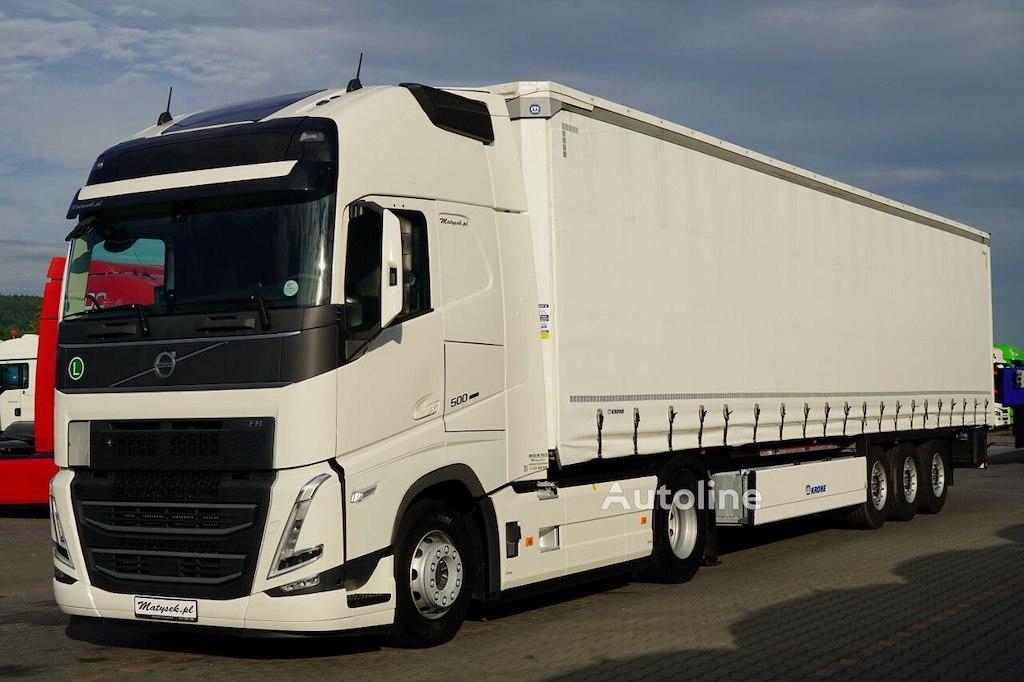 Volvo FH 500 tegljač + poluprikolica sa kliznom ceradom