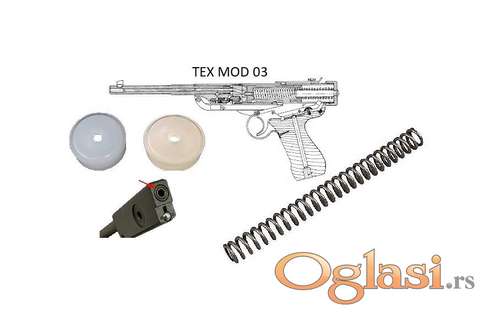 Opruga, dihtung klipa, cevi za TEX 03