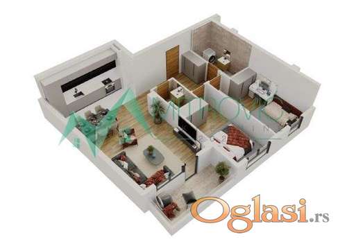 Novi Sad, Salajka - Dvoiposoban stan 76m2