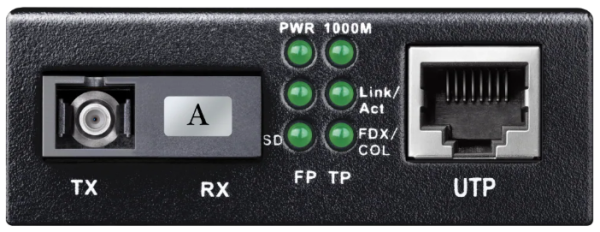 CUDY MC100GSB-40A GIGABIT ETHERNET MEDIA CONVERTER WDM BIDI, TX1310NM RX1550NM