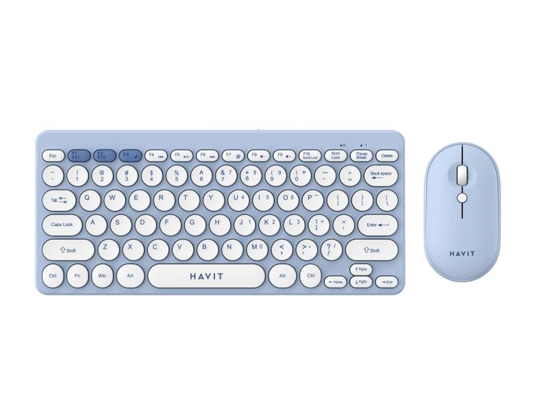 HAVIT KB279GCM BEŽIČNI KOMPLET TASTATURA I MIŠ PLAVI
