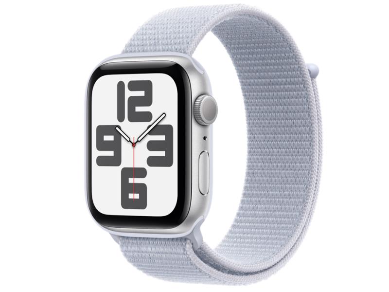 APPLE WATCH SE2 V3 GPS 44MM SILVER ALU CASE WITH BLUE CLOUD SPORT LOOP (MXET3QV/A)