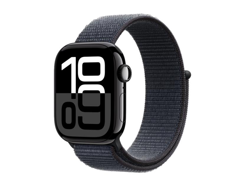 APPLE WATCH S10 GPS 42MM JET BLACK ALU CASE WITH INK SPORT LOOP (MWWG3QV/A)