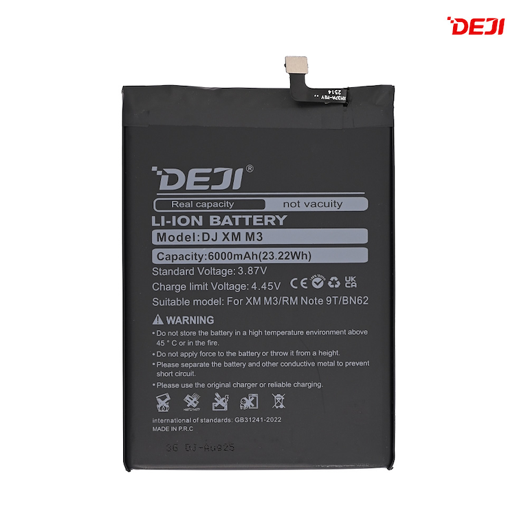 Baterija Deji - Xiaomi Redmi Note 9(6000mAh)BN62