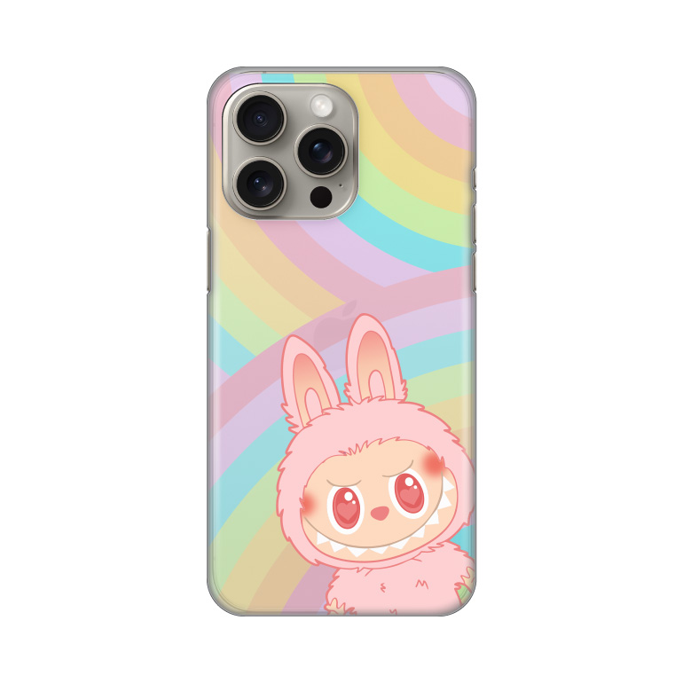 TORBICA SILIKONSKA PRINT SKIN ZA IPHONE 15 PRO MAX 6.7 LA BUBU RAINBOW