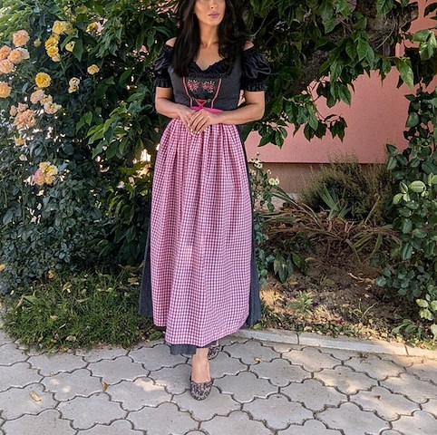 Dirndl maxi haljina, vel. 40