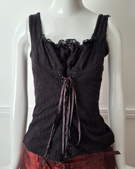 Gothic top čipkana majica M