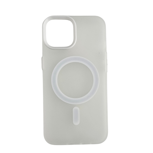SILIKONSKA FUTROLA MAGSAFE FLURO COLOR IPHONE 13/14 BELA