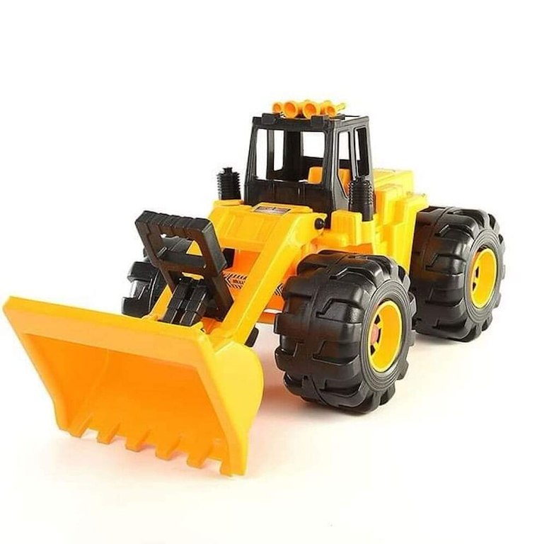 Veliki buldozer 63 cm - - Veliki buldožer za igru u kući i napolju -