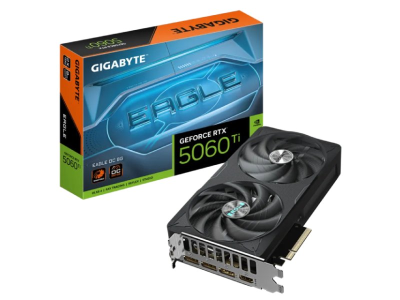GIGABYTE NVIDIA GEFORCE RTX 5060 TI EAGLE 8GB 128BIT GV-N506TEAGLE OC-8GD REV. 1.0 GRAFIČKA KARTA