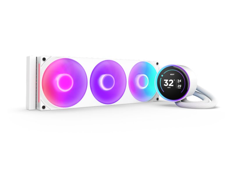 NZXT KRAKEN ELITE 360 RGB V2 VODENO HLAĐENJE BELO (RL-KR36E-W2)