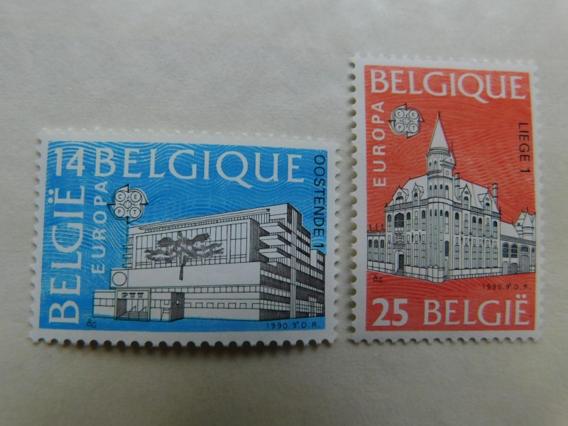 BELGIJA EUROPA 1990 KOMPLET ČISTA SERIJA
